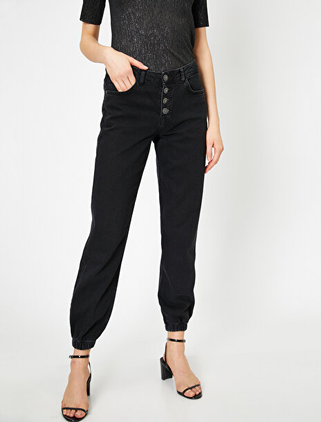 Koton Ole Genç Kız Jogger Jean - Yüksek Bel Rahat Kesim Paçası Lastikli Pantolon Koton Ole Genç Kız Jogger Jean - Yüksek Bel Rahat Kesim Paçası Lastikli Pantolon