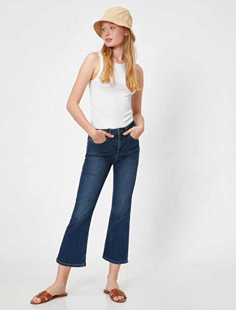 Koton Kadın Victoria Jean - İspanyol Paça Pantolon