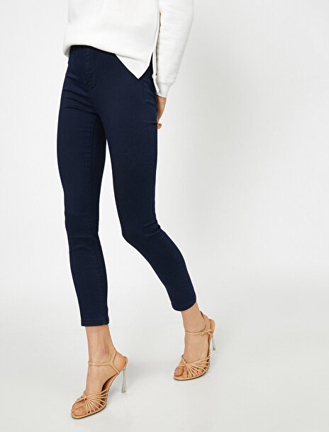 Koton Ole Genç Kız Carmen Jean - Yüksek Bel Dar Kesim Dar Paça Pantolon