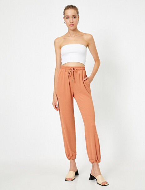 Koton Kadın Bağcıklı Cepli Jogger Pantolon