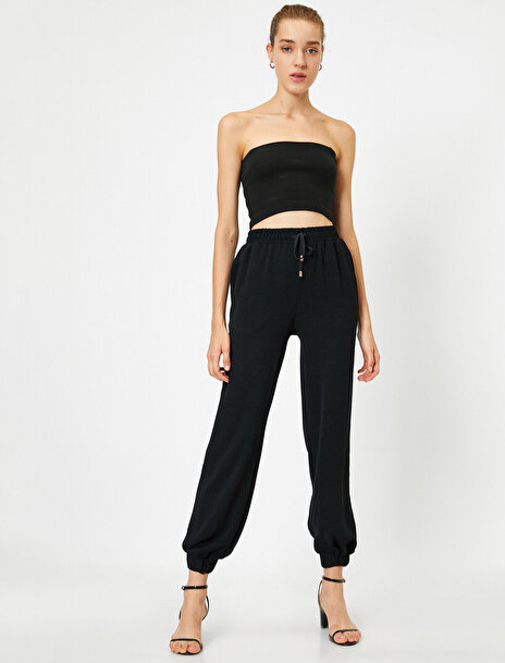 Koton Kadın Bağcıklı Cepli Jogger Pantolon