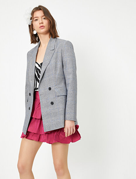 Koton Kadın Kruvaze Blazer Ceket
