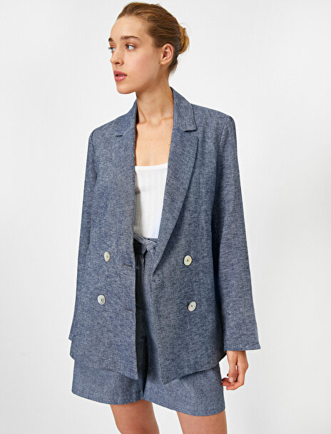 Koton Kadın Düğmeli Blazer Ceket