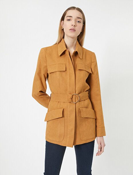 Koton Kadın Beli Bağlamalı Ceket