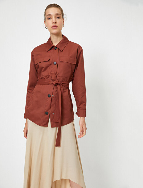 Koton Kadın Beli Bağlamalı Ceket