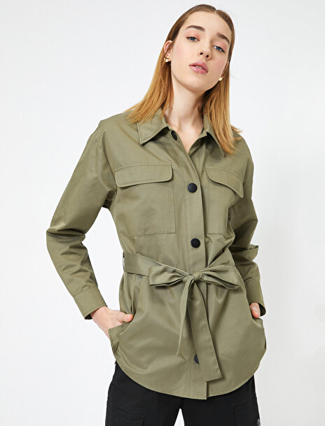 Koton Kadın Beli Bağlamalı Ceket