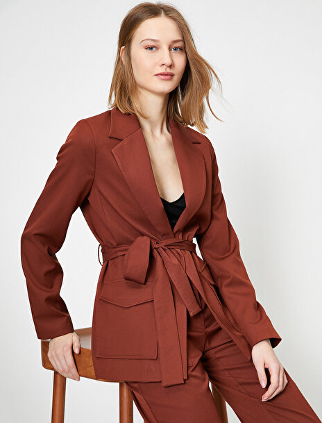 Koton Kadın Kemerli Blazer Ceket