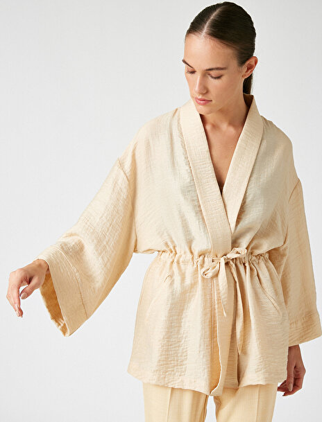 Koton Kadın Beli Bağlamalı Kimono