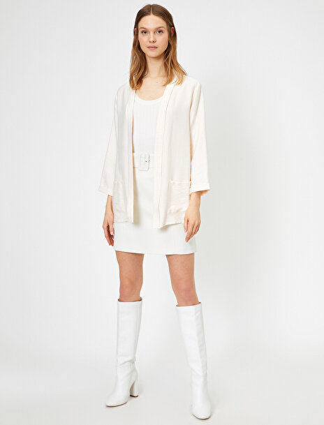 Koton Kadın Rahat Kesim Kolu Katlamalı Kimono Koton Kadın Rahat Kesim Kolu Katlamalı Kimono