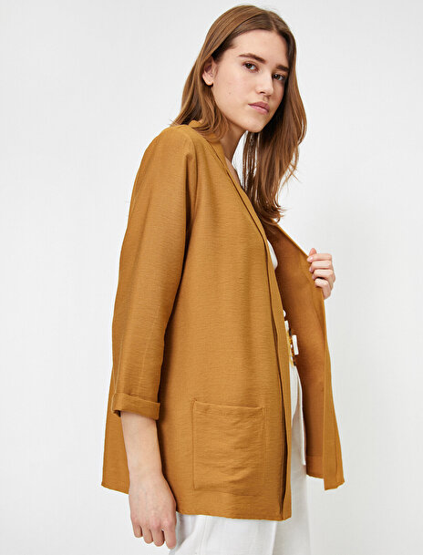 Koton Kadın Rahat Kesim Kolu Katlamalı Kimono