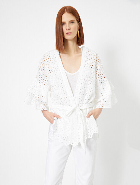 Koton Kadın Beli Bağlamalı Kimono