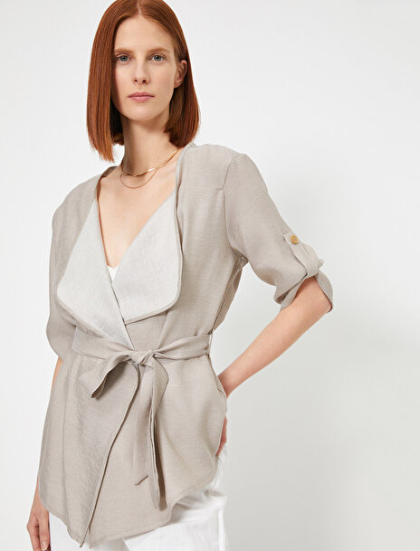 Koton Kadın Beli Bağlamalı Ceket