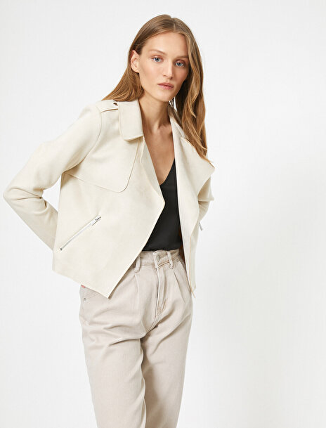 Koton Kadın Suni Süet Ceket