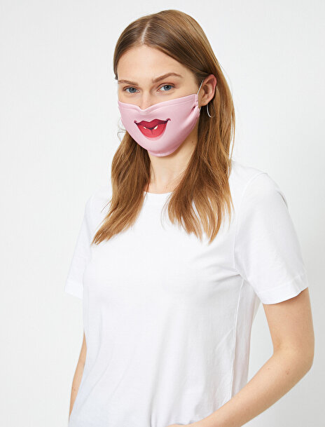 Koton Kadın Baskılı Yıkanabilir Maske
