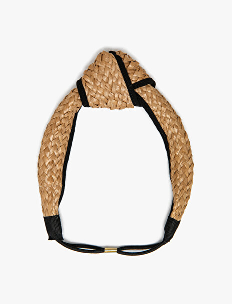 Koton Kadın Hasır Örgülü Saç Bandı