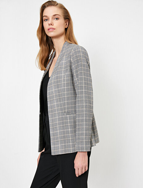 Koton Kadın V Yaka Blazer Ceket