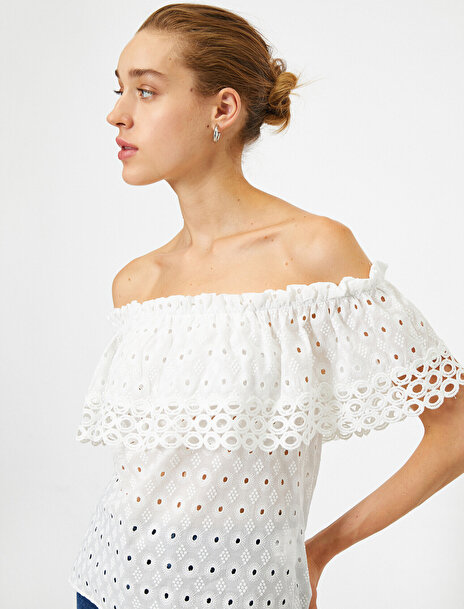 Koton Kadın Omzu Açık Bluz