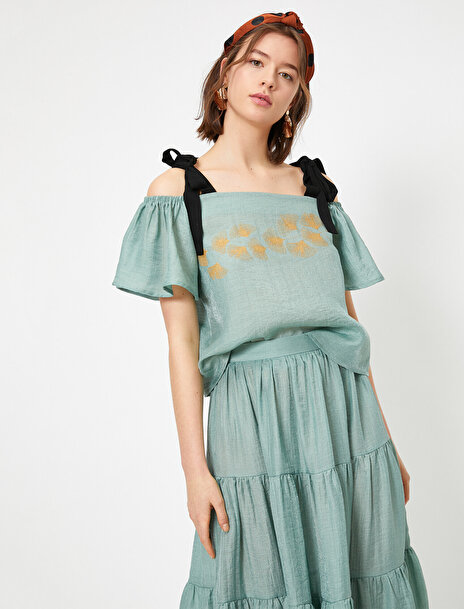 Koton Kadın Islemeli Bluz