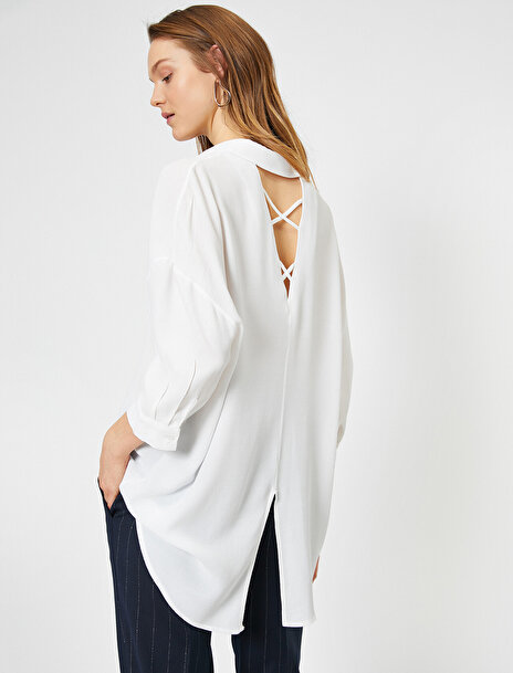 Koton Kadın Sırt Dekolteli Bluz Koton Kadın Sırt Dekolteli Bluz