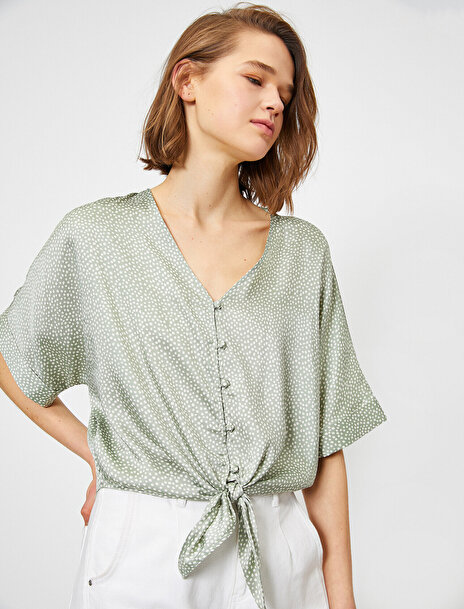 Koton Kadın Puantiyeli Gömlek