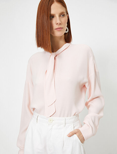 Koton Kadın Fular Yaka Gömlek