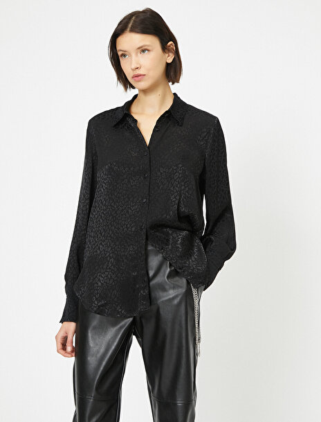 Koton Kadın Jakar Desenli Gömlek