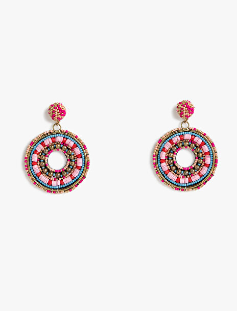 Koton Kadın Halka Boncuklu Küpe Koton Kadın Halka Boncuklu Küpe