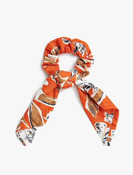 Koton Kadın Desenli Fiyonklu Lastik Toka