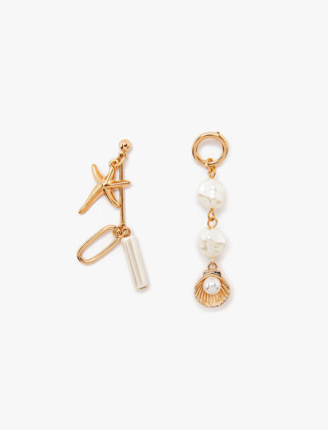 Koton Kadın İncili Metal Sallantılı Küpe Koton Kadın İncili Metal Sallantılı Küpe