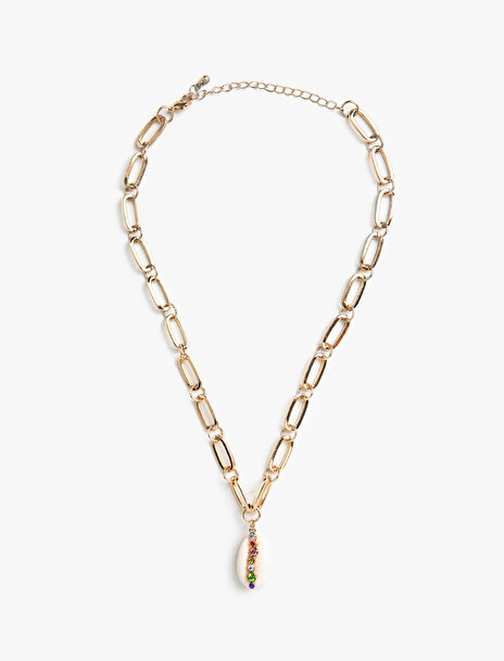 Koton Kadın Zincir Kolye Deniz Kabuklu Koton Kadın Zincir Kolye Deniz Kabuklu