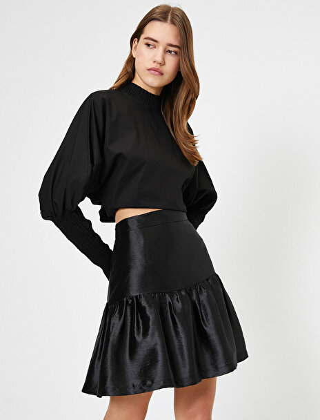 Koton Kadın Fırfır Detaylı Mini Etek