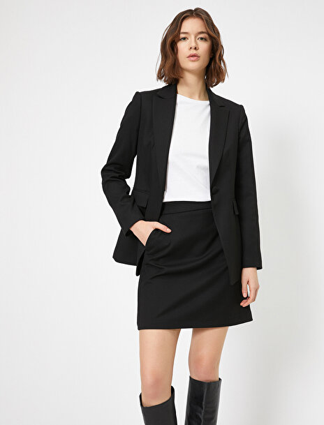 Koton Kadın A Kesim Basic Mini Etek Koton Kadın A Kesim Basic Mini Etek