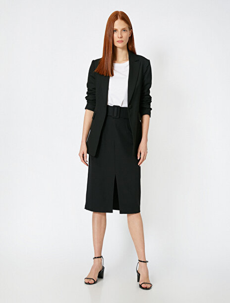 Koton Kadın Kemer Detaylı Kalem Etek