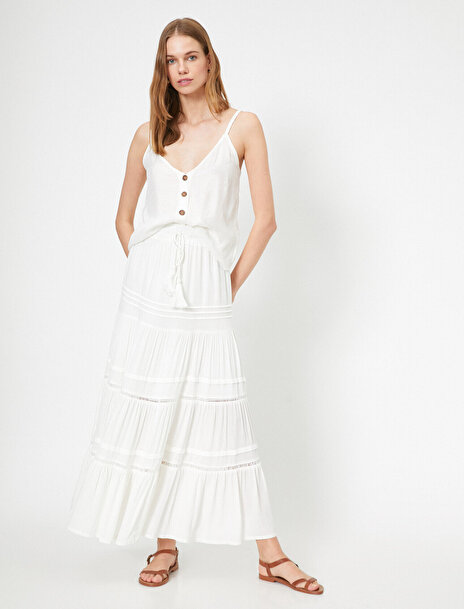 Koton Kadın Beli Bağlamalı Etek