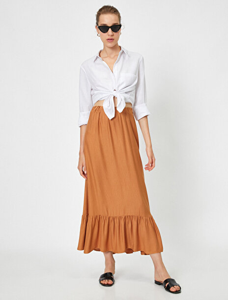 Koton Kadın Pilili Uzun Etek Koton Kadın Pilili Uzun Etek