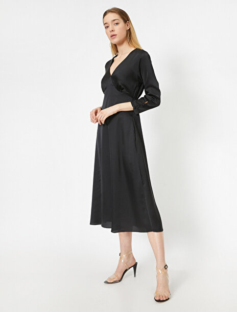 Koton Kadın V Yaka Elbise Abiye