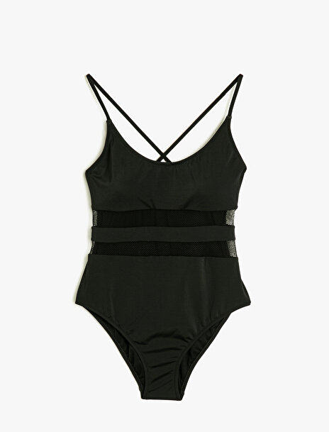 Koton Kadın File Detaylı Mayo