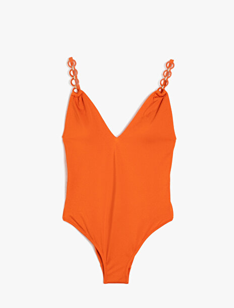 Koton Kadın Omuz Askısı Detaylı Mayo