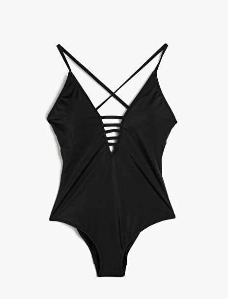 Koton Kadın Yaka Detaylı Mayo