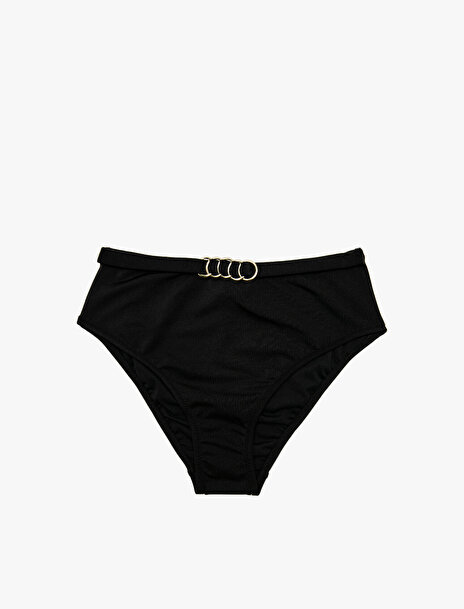 Koton Kadın Aksesuar Detaylı Yüksek Bel Bikini Altı