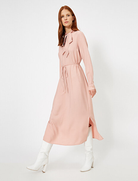 Koton Kadın Fular Detaylı Maxi Elbise