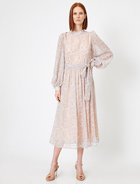 Koton Kadın Desenli Şifon Elbise