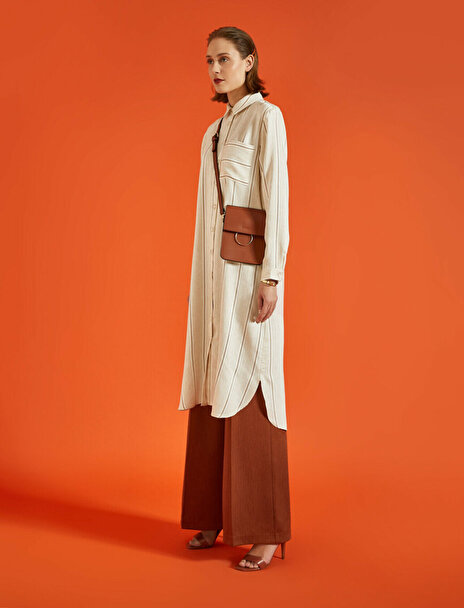 Koton Kadın Keten Karışımlı Gömlek Yaka Uzun Elbise Koton Kadın Keten Karışımlı Gömlek Yaka Uzun Elbise