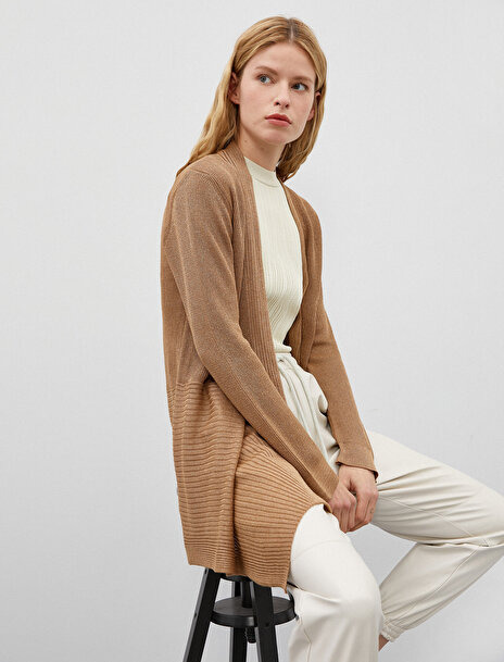 Koton Kadın Rahat Kesim Uzun Kollu Triko Hırka