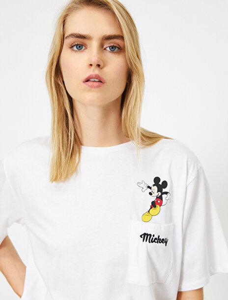 Koton Kadın Mickey Mouse Lisanslı Baskılı Tişört Koton Kadın Mickey Mouse Lisanslı Baskılı Tişört