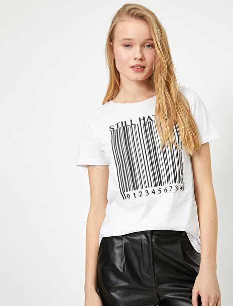Koton Kadın Yazılı Baskılı T-Shirt