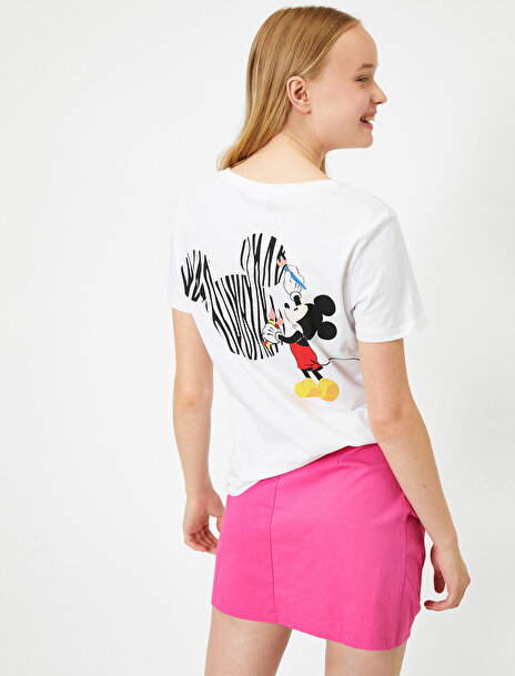 Koton Kadın Mickey Mouse Lisanslı Yazılı Baskılı Tişört Koton Kadın Mickey Mouse Lisanslı Yazılı Baskılı Tişört