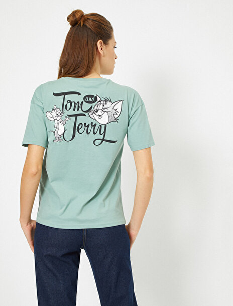 Koton Kadın Tom & Jerry Baskılı Lisanslı Tişört
