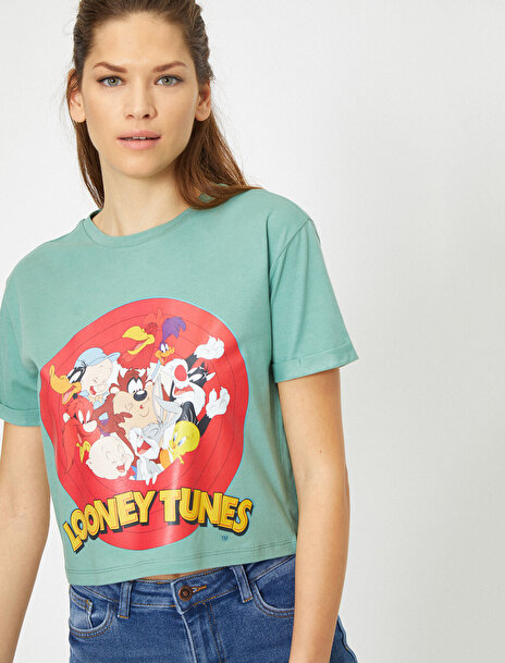 Koton Kadın Looney Tunes Baskılı Lisanslı Tişört