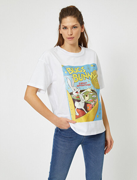 Koton Ole Genç Kız Bugs Bunny Detaylı T-Shirt